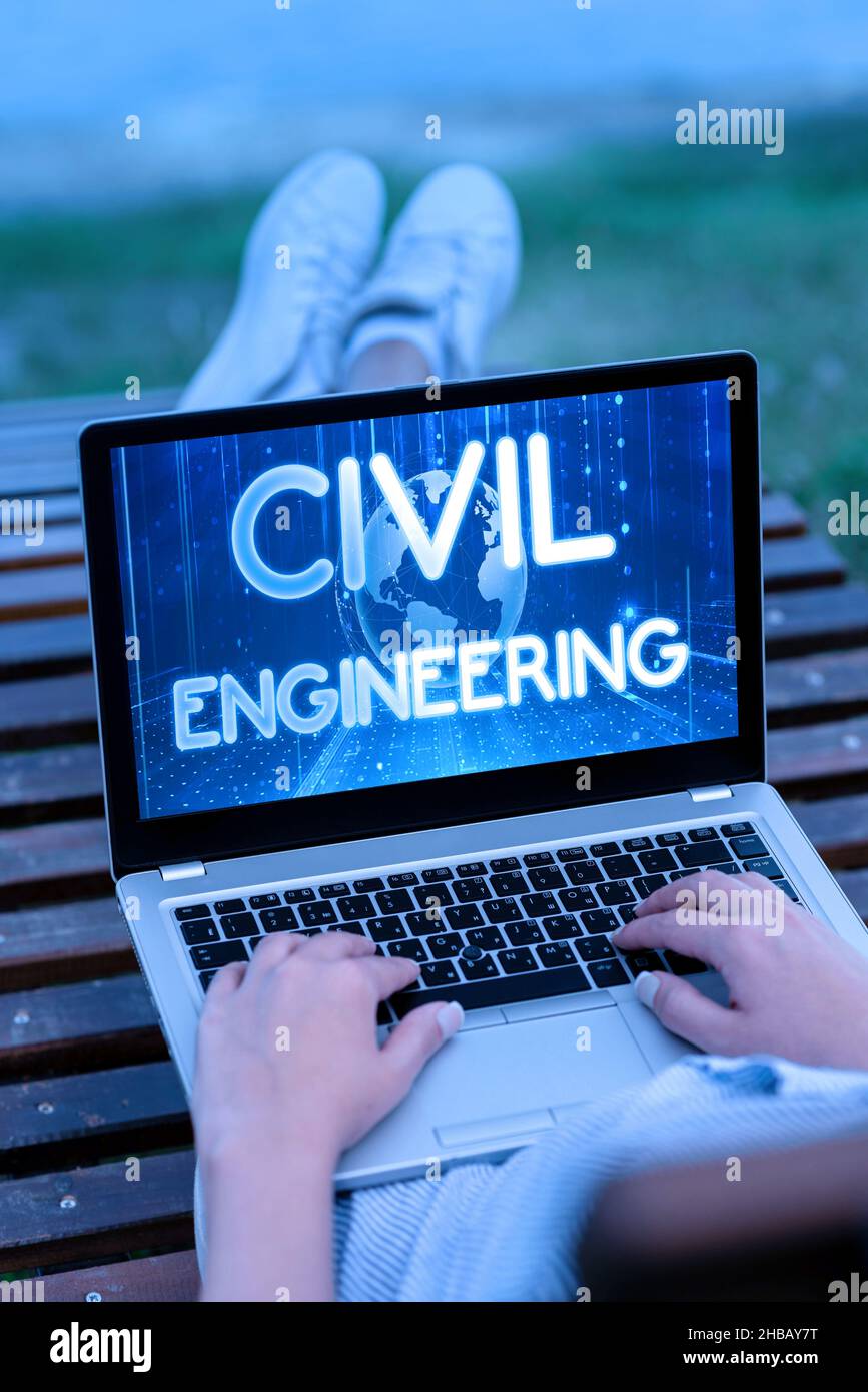 Handwriting text Civil Engineering. Word Written on Planning Design ...