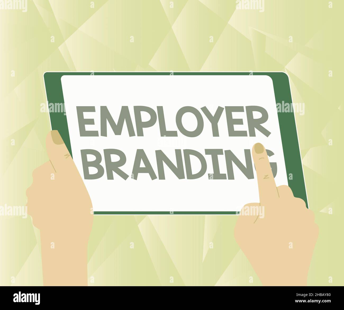 Writing displaying text Employer Branding. Business idea Process of ...
