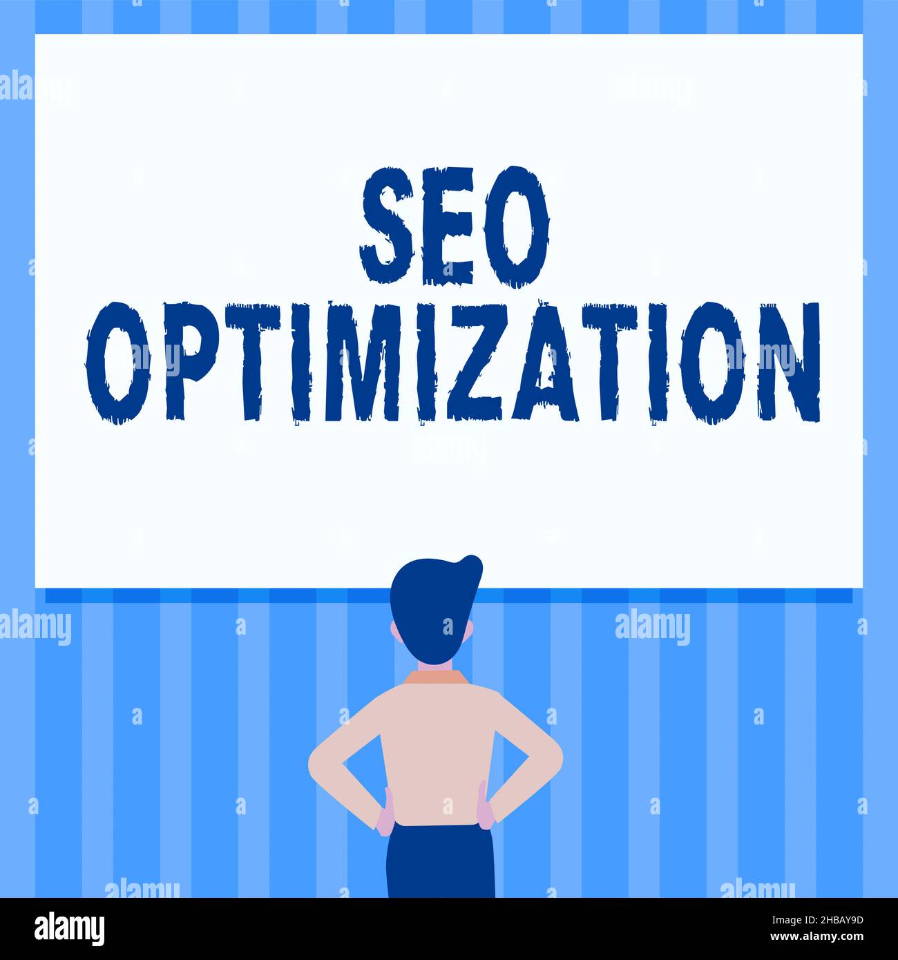 Text Caption Presenting Seo Optimization Conceptual Photo Process Of