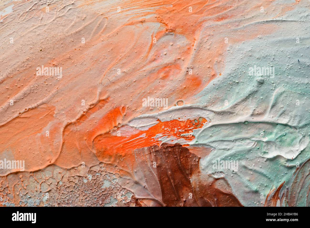 Abstract art background. Hand drawn gouache painting. Color texture ...