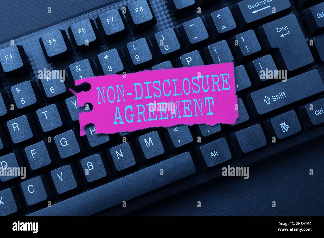 Sign displaying Non Disclosure Agreement. Concept meaning Legal ...