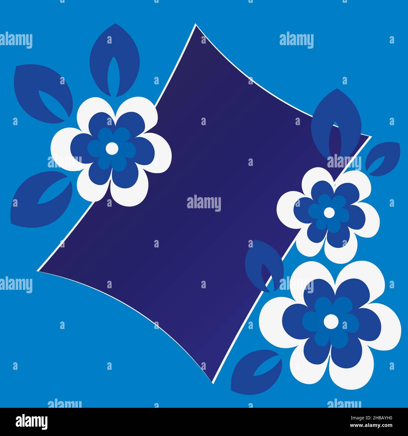 Illustration on a square background - a stylized postcard or banner for ...