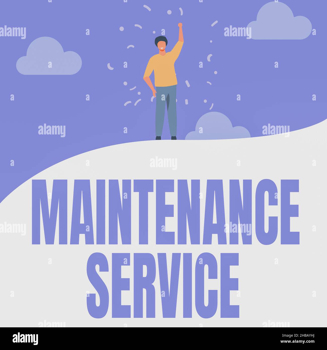 Handwriting text Maintenance Service. Business idea Keep a Product ...