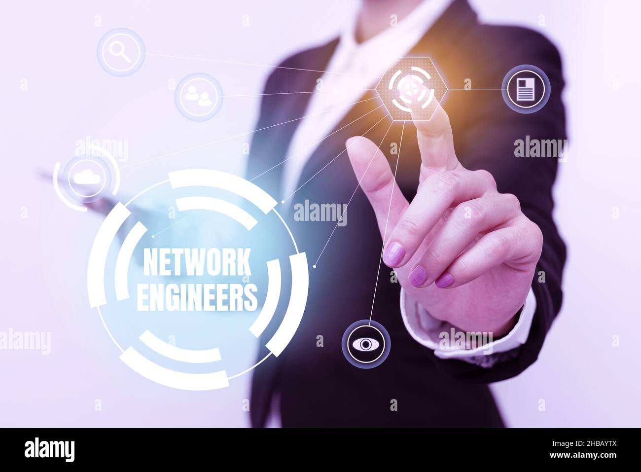 Sign displaying Network Engineers. Word Written on Technology professional Skilled in computer ...