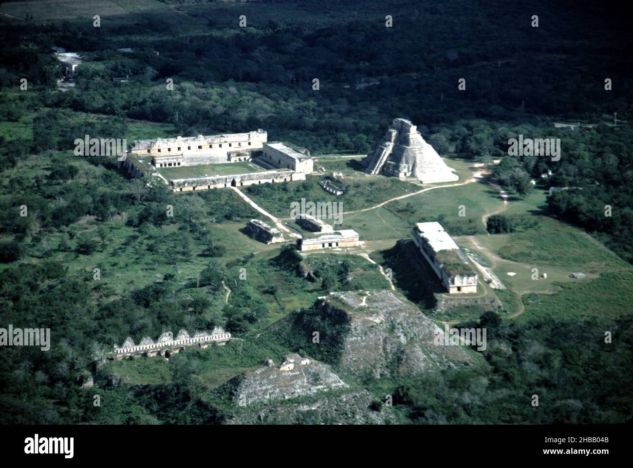 Uxmal ruins yucatan aerial hi-res stock photography and images - Alamy