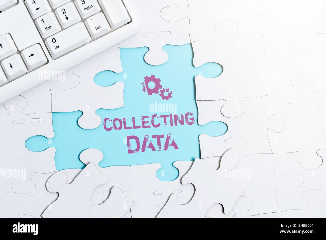 Inspiration showing sign Collecting Data. Business idea Gathering and ...