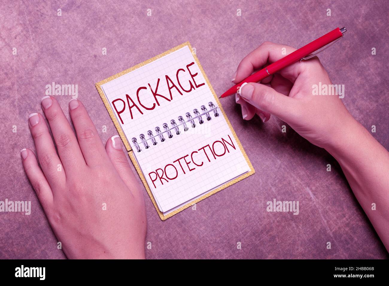 Hand writing sign Package Protection. Business showcase Wrapping and ...