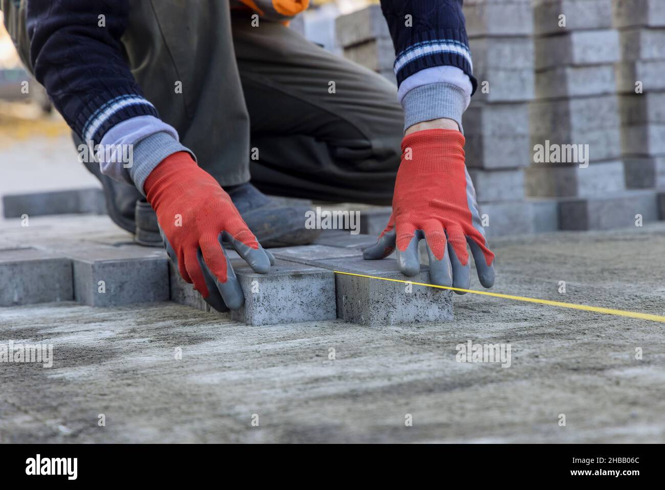 Graystone pavers installation pavers installed in a running bond ...