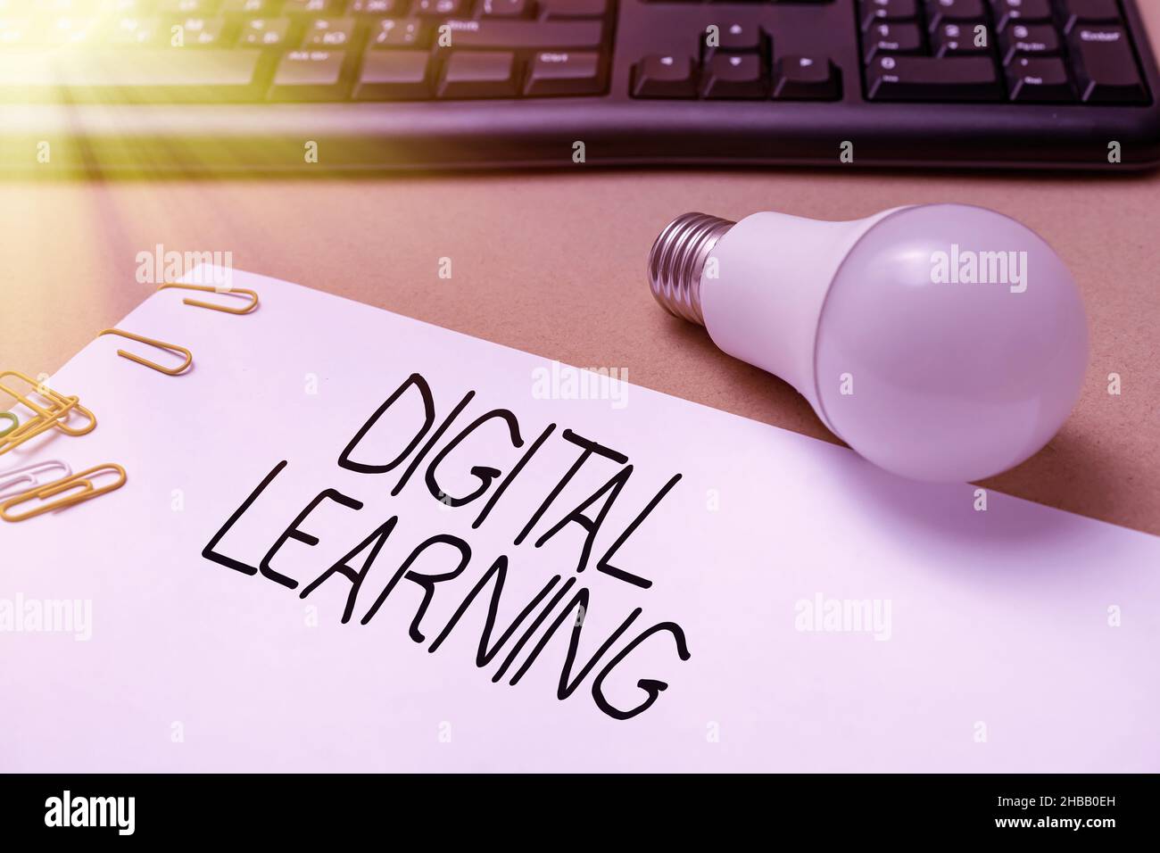Inspiration showing sign Digital Learning. Business showcase ...