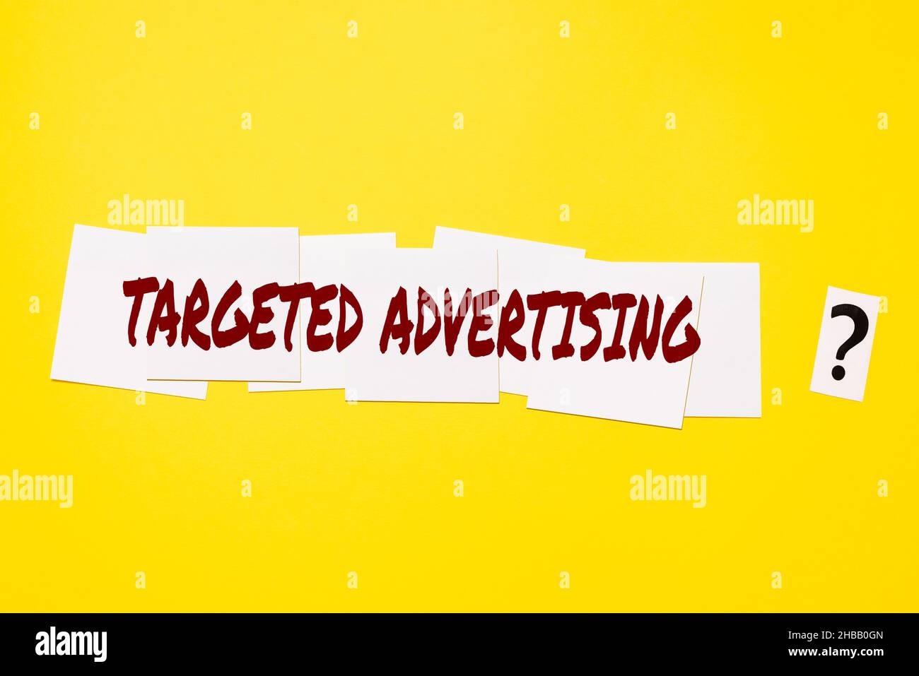 Conceptual caption Targeted Advertising. Conceptual photo Online ...