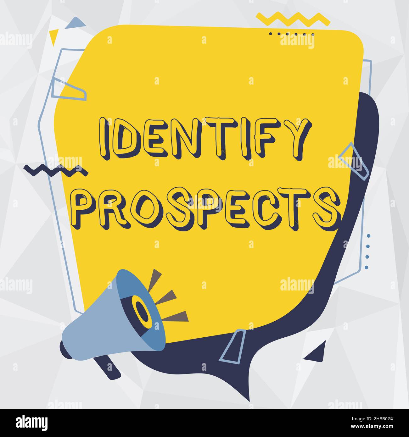 Text sign showing Identify Prospects. Business overview Possible client ...