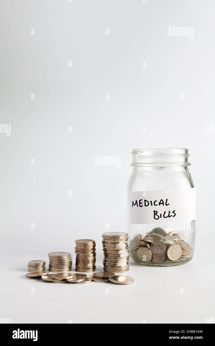 Concept of saving money and growing value over time, piles of silver ...