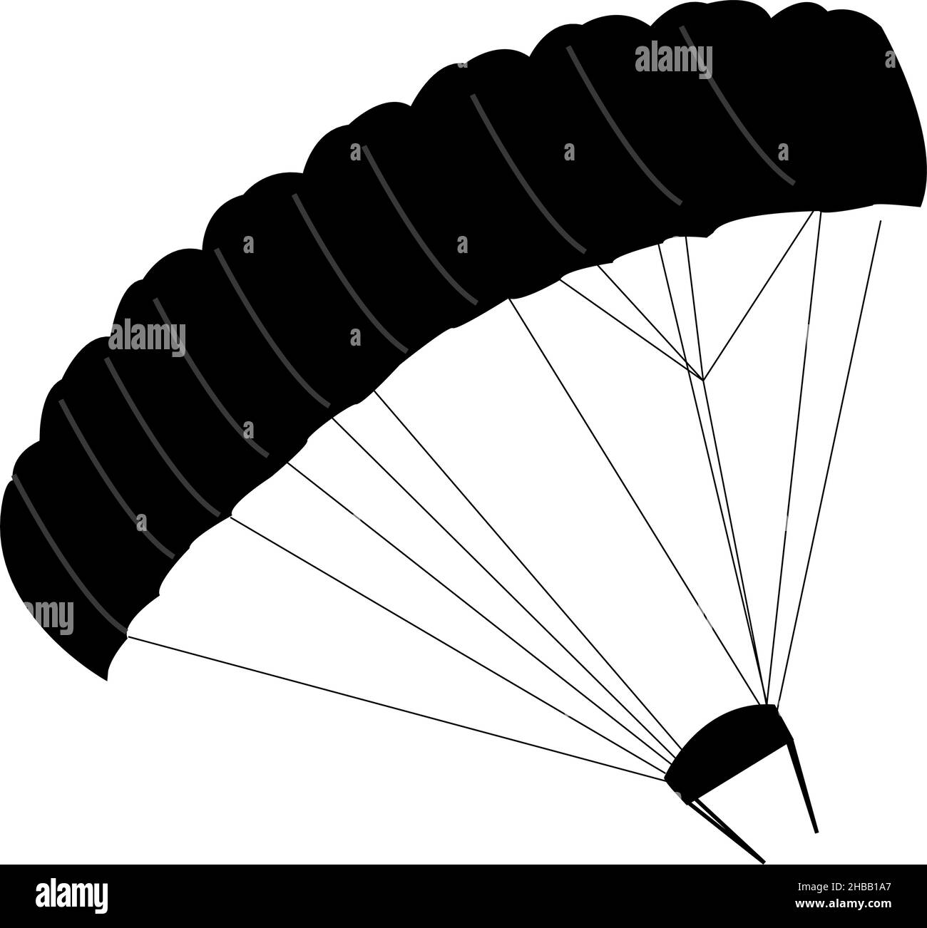 Tandem parachute Stock Vector Images - Alamy