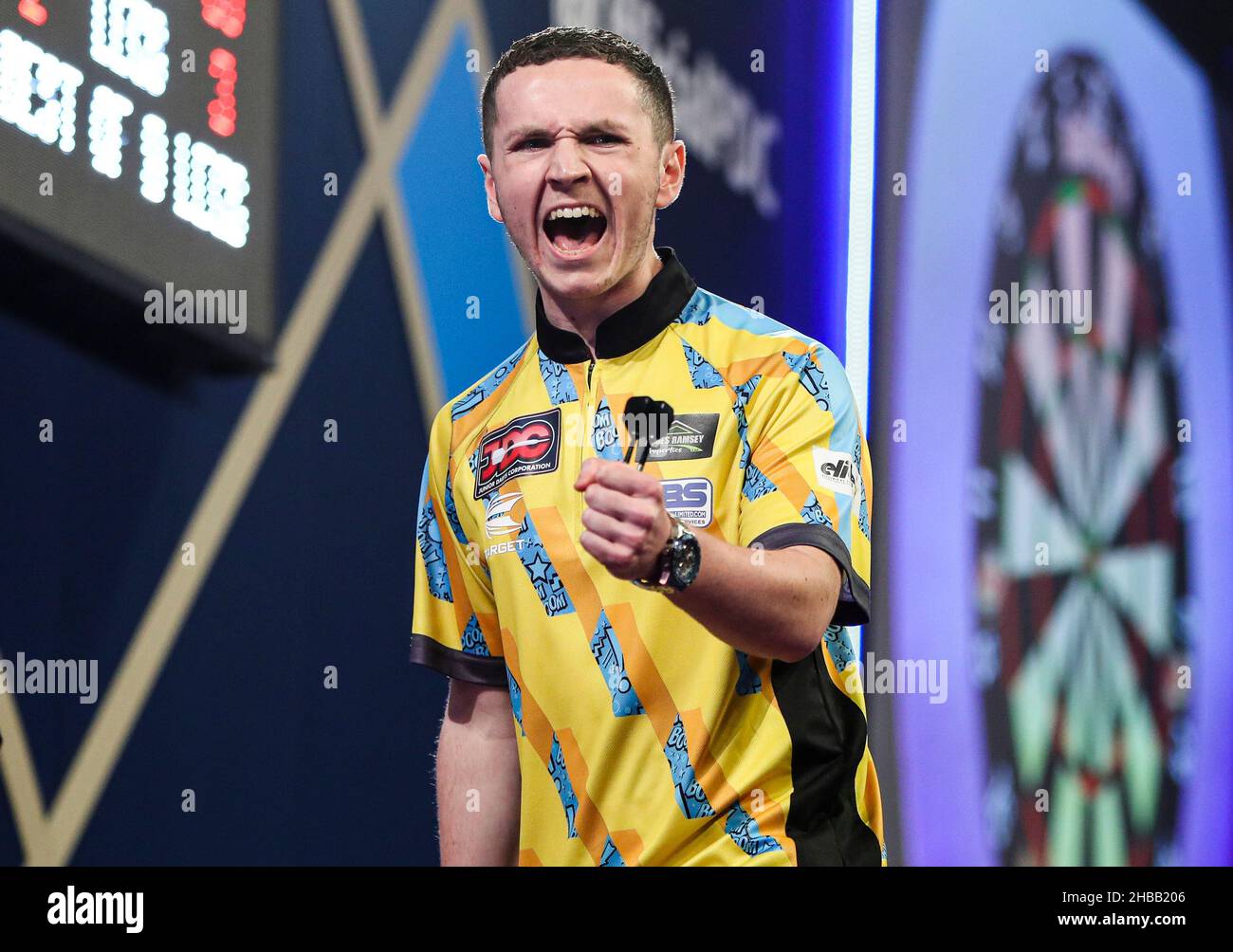 Leighton Bennett celebrates during the Junior World Championship Final ...
