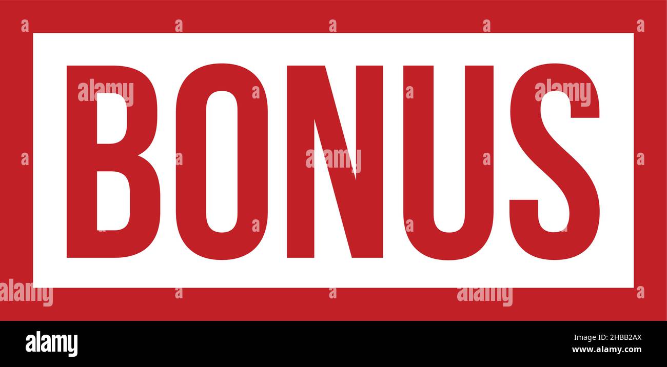 Bonus stamp sign seal Cut Out Stock Images & Pictures - Alamy