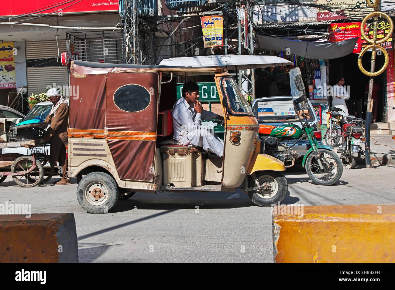 Public transport in Rawalpindi close Islamabad, Punjab province ...