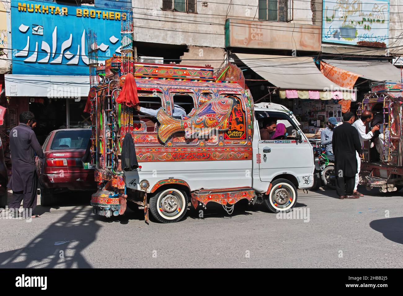 Public transport in Rawalpindi close Islamabad, Punjab province ...