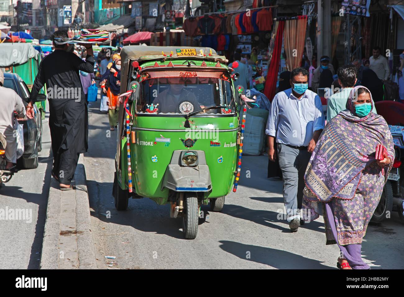 Public transport in Rawalpindi close Islamabad, Punjab province ...