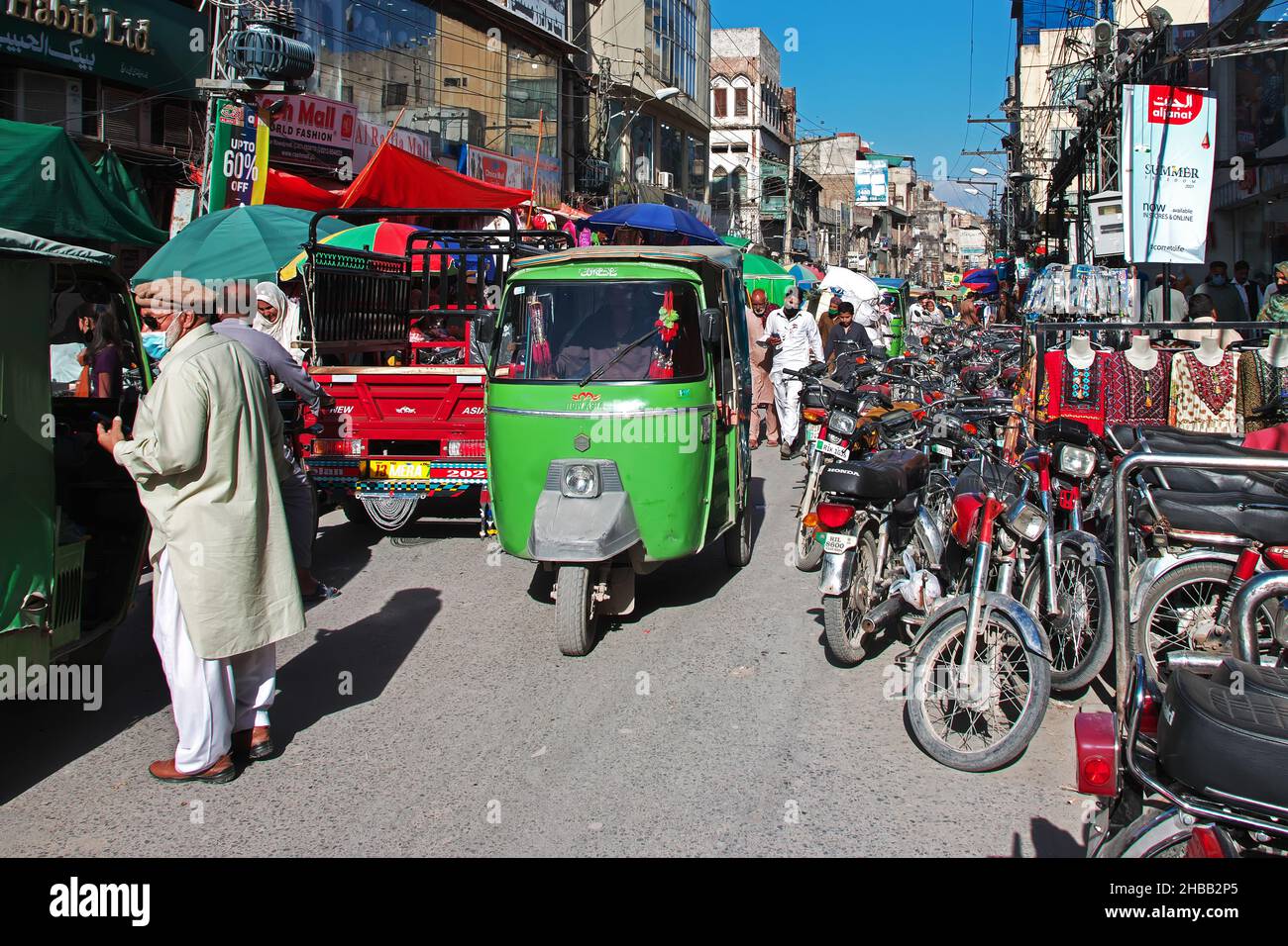 Public transport in Rawalpindi close Islamabad, Punjab province ...
