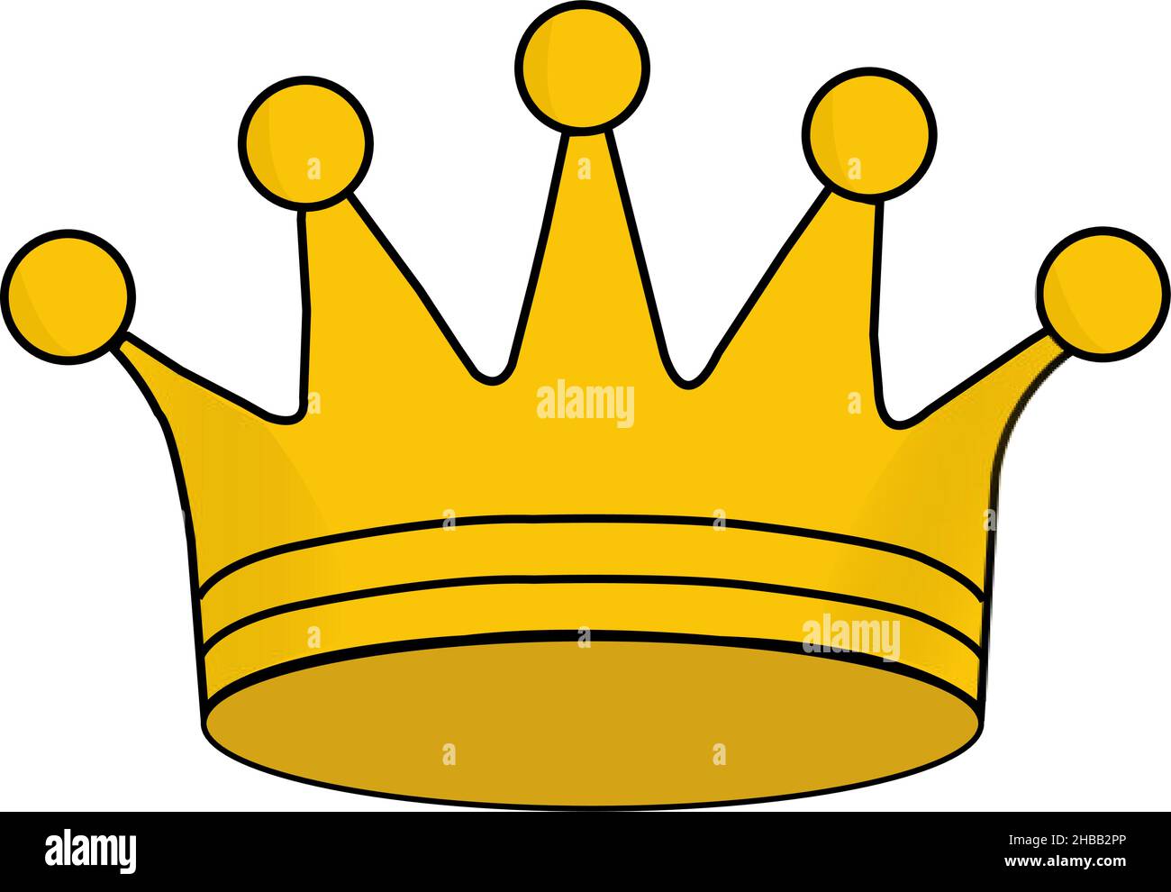 Cartoon crown Stock Vector Images - Alamy