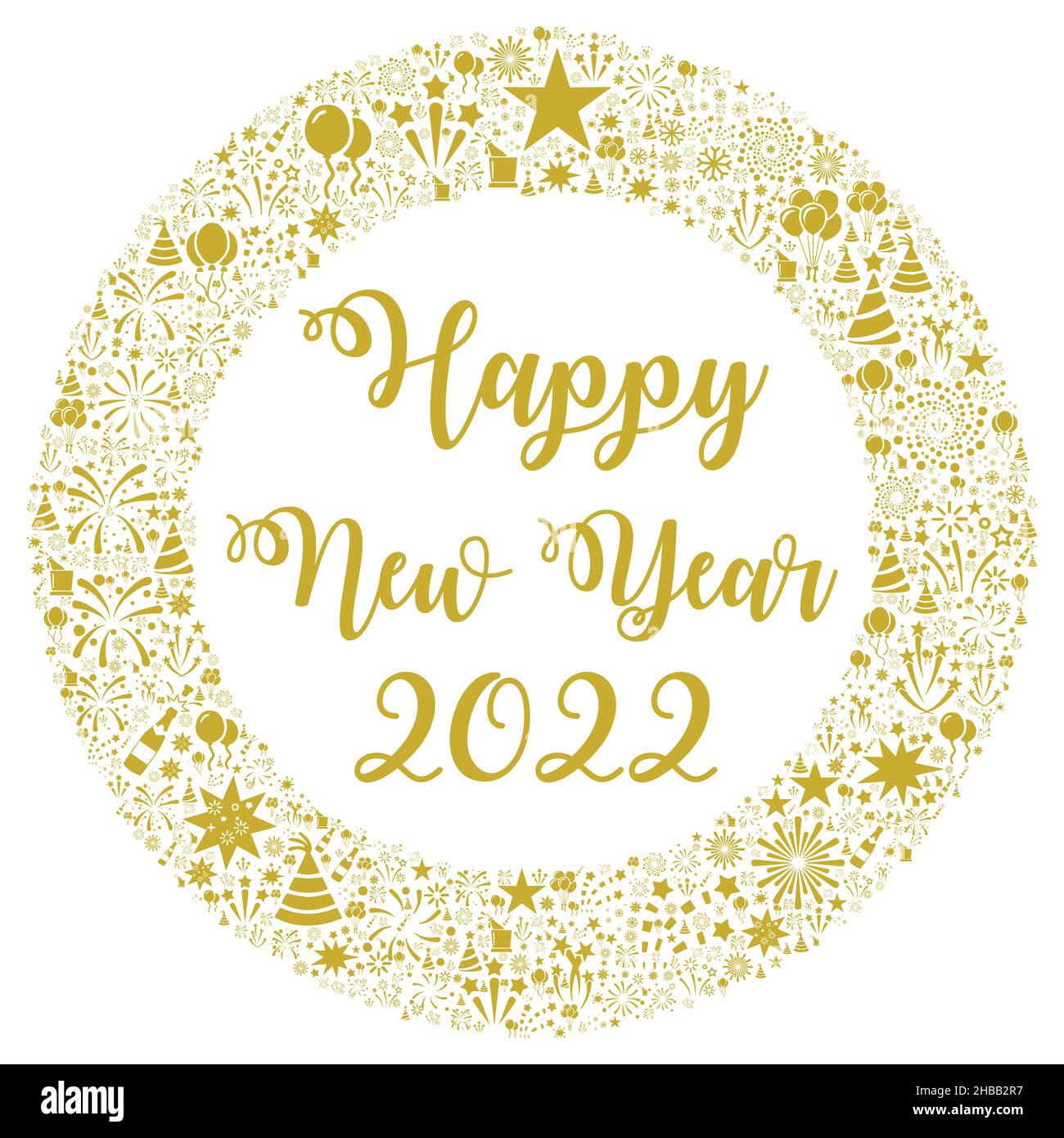 Happy new year 2022 symbol Stock Photo - Alamy