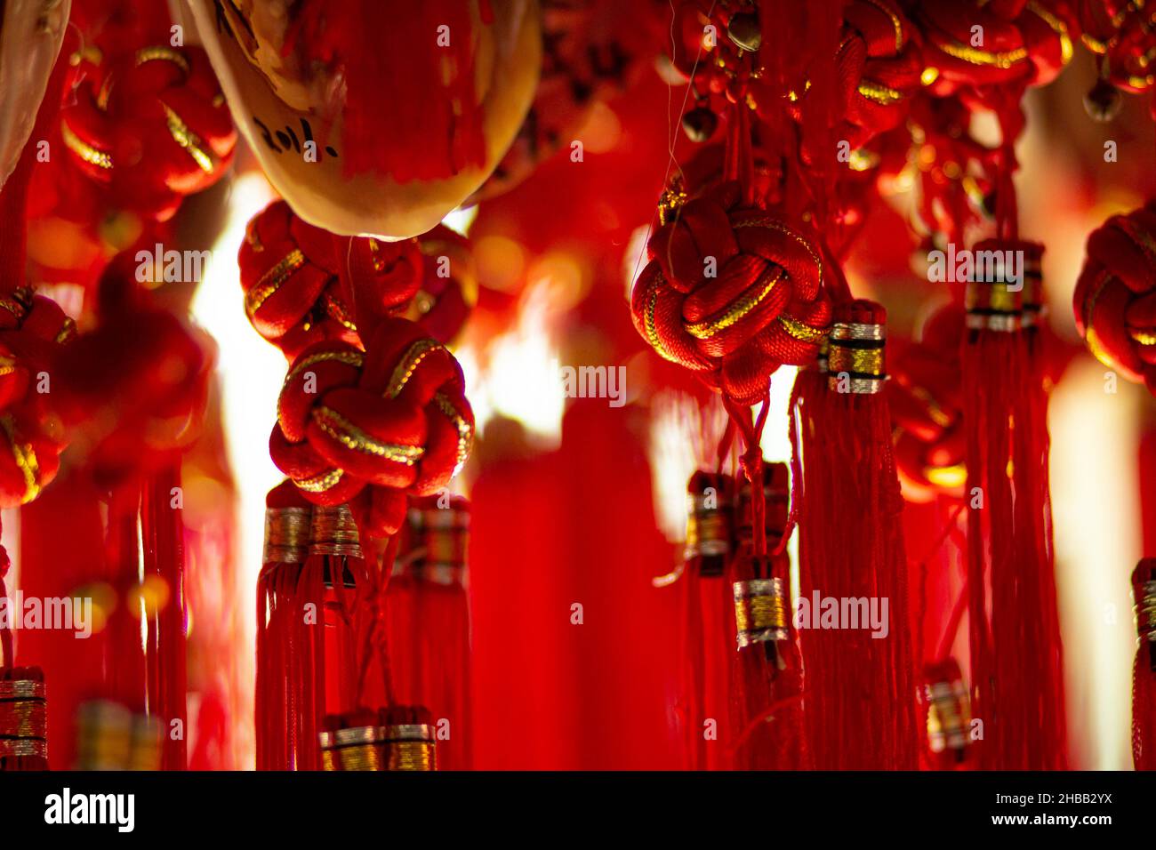 CHINESE FENCE WITH HIEROGLYPHS ON IT Stock Photo - Alamy