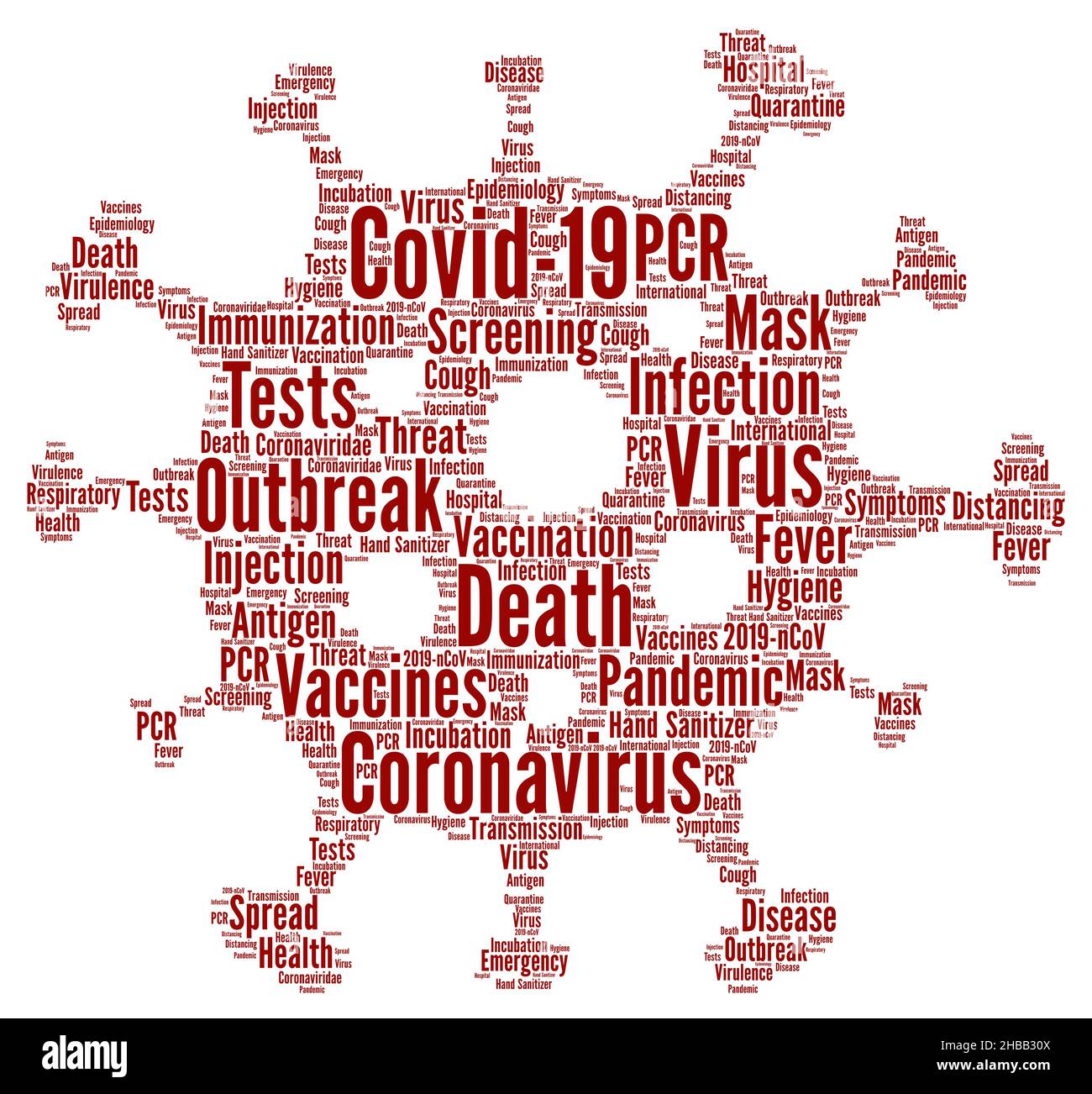 Covid 19 word cloud concept Stock Photo - Alamy