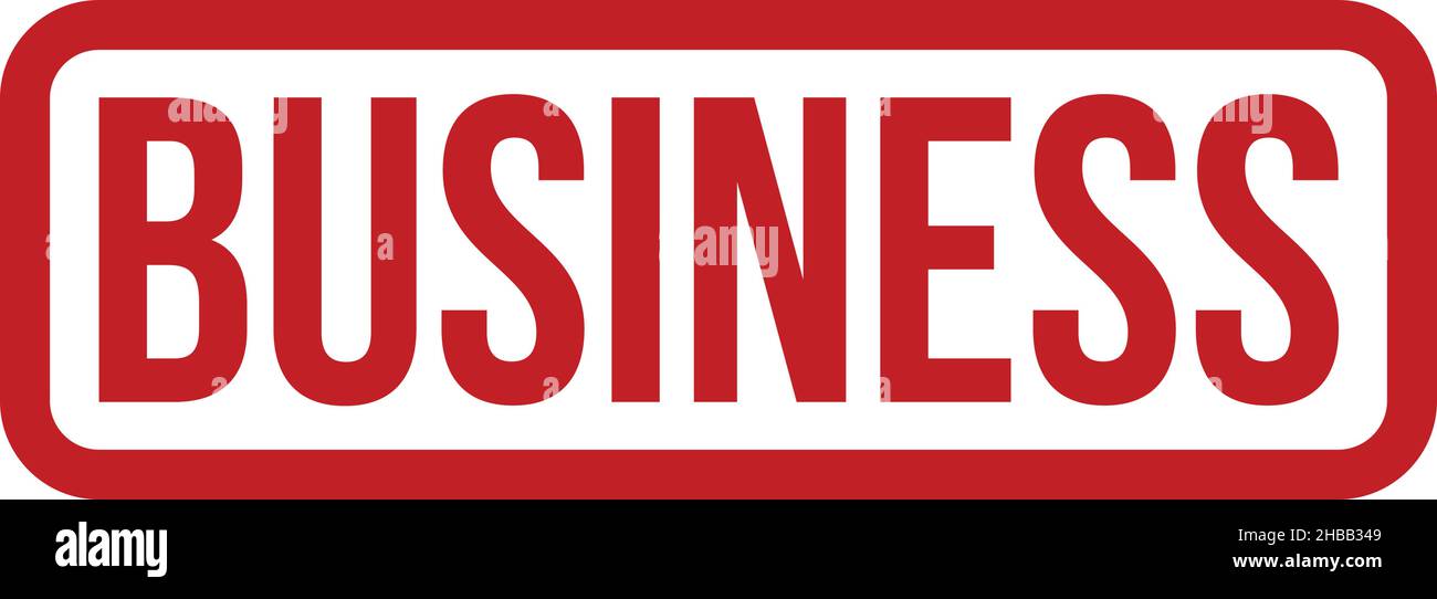 Business Rubber Stamp. Red Business Rubber Grunge Stamp Seal Vector ...