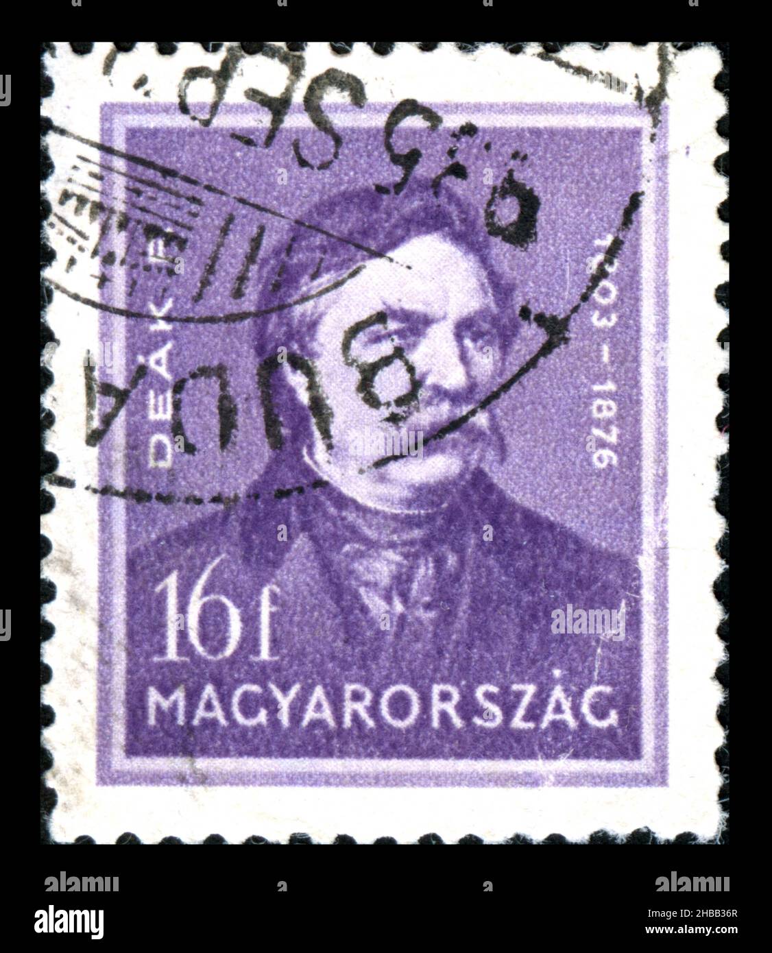 Stamp print in Hungary, 1932,portrait Ferenc Deák (1803-1876 ...