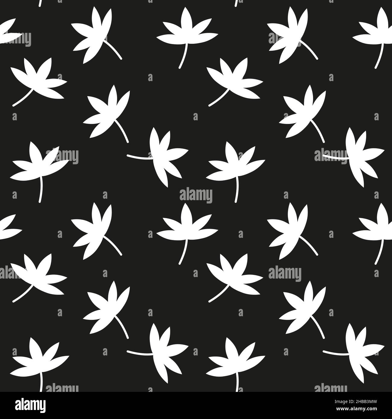 Marijuana leaf pattern. Simple illustration of marijuana leaf vector ...
