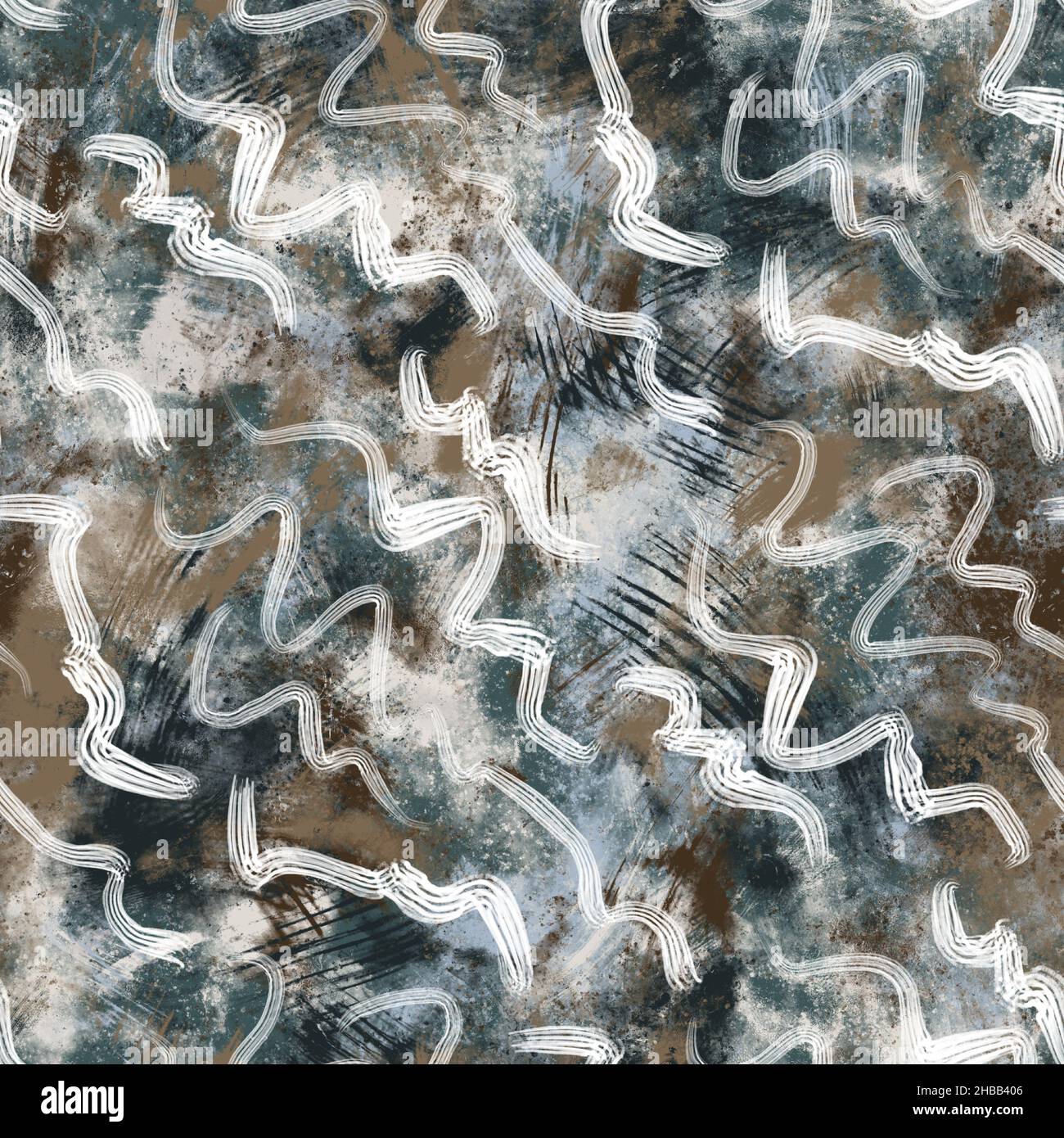 Seamless neutral and white grungy classic abstract surface pattern ...