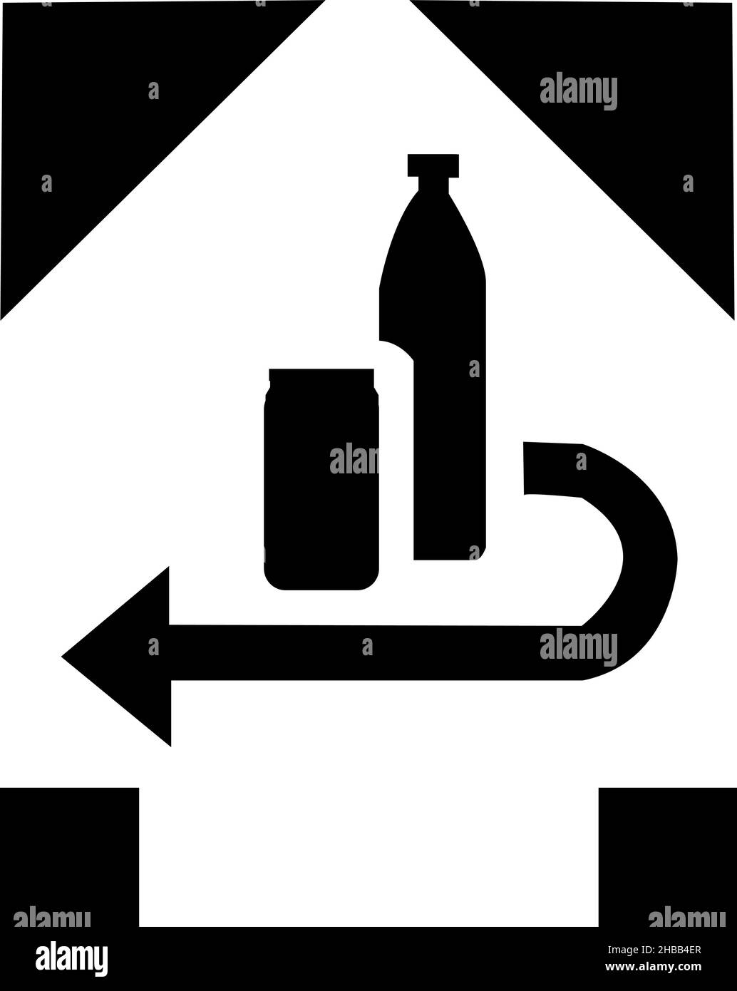 Reusable bottles symbol Stock Vector Images - Alamy