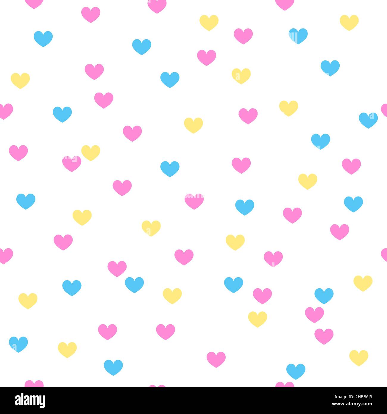 Colorful Heart Pattern Design on White Background Stock Vector Image & Art - Alamy