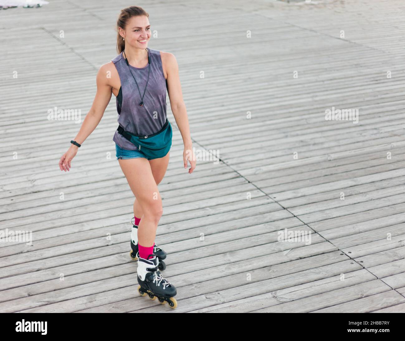 Skating on the beach hi-res stock photography and images - Alamy