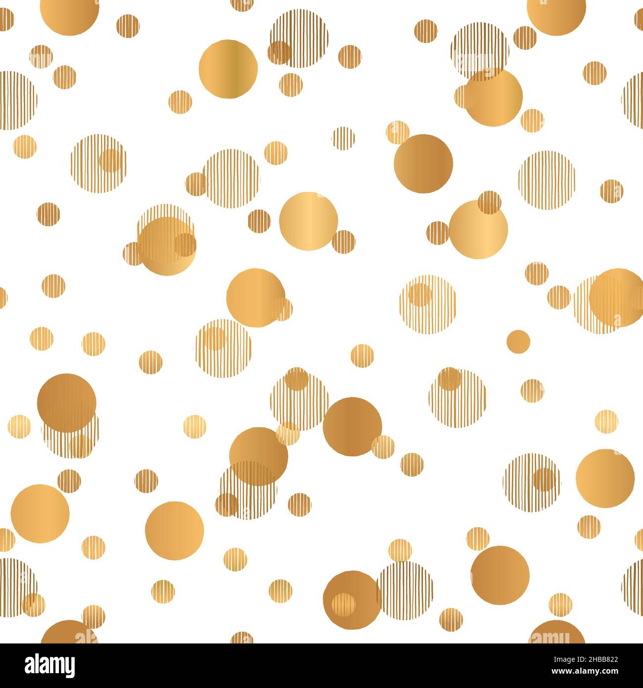 Gold Luxury Pattern Design with Golden Circles Background Stock Vector ...