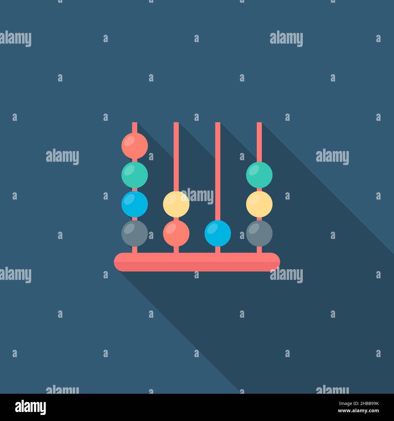Icon calculate long shadow hi-res stock photography and images - Alamy