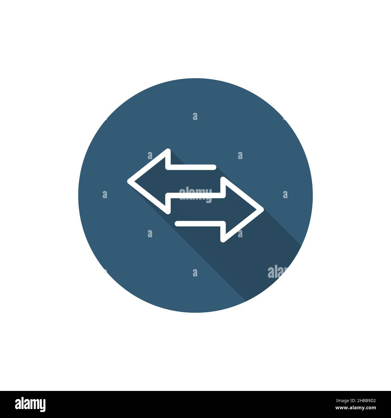 Two headed arrow Stock Vector Images - Alamy