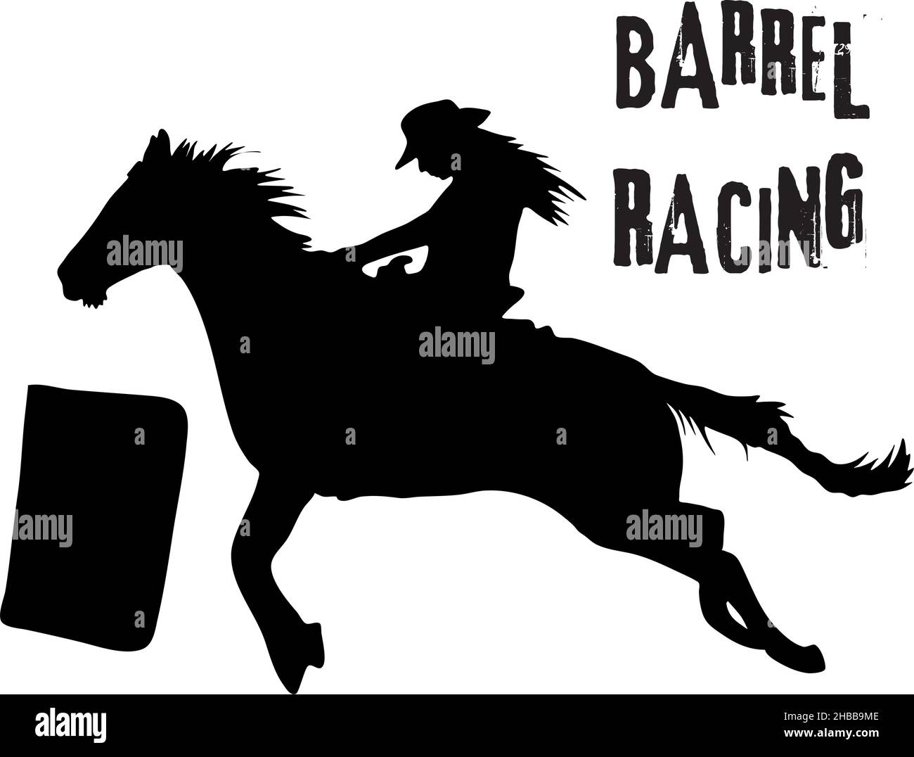 Barrel Racer Silhouette