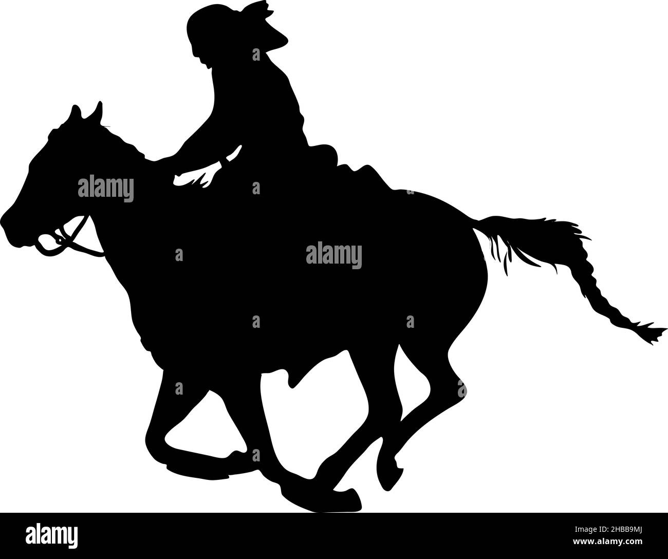 Barrel Racer Silhouette Vector
