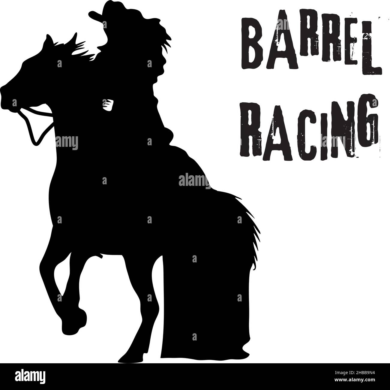 Barrel Racer Silhouette