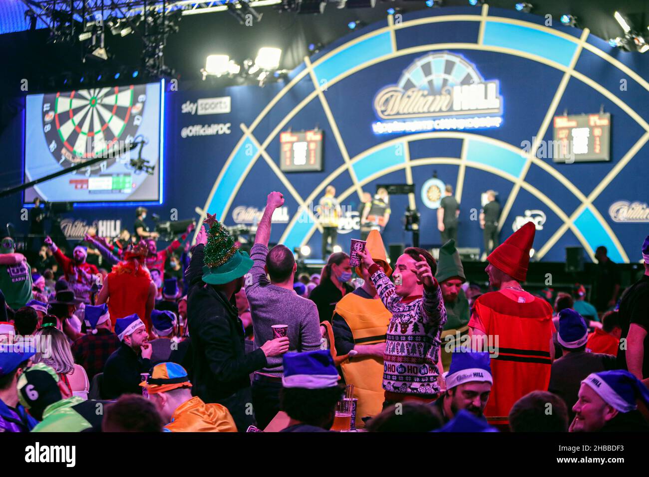 General view of the crowd during day four of the William Hill World ...