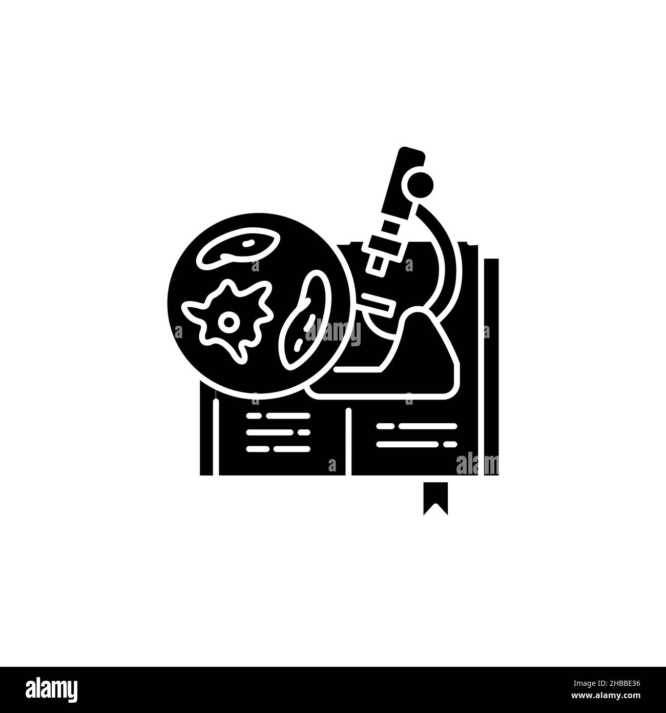 Microbiology color line icon. Pictogram for web page, mobile app, promo ...