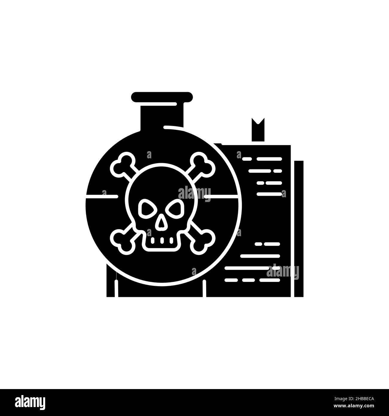 Toxicology color line icon. Pictogram for web page, mobile app, promo ...