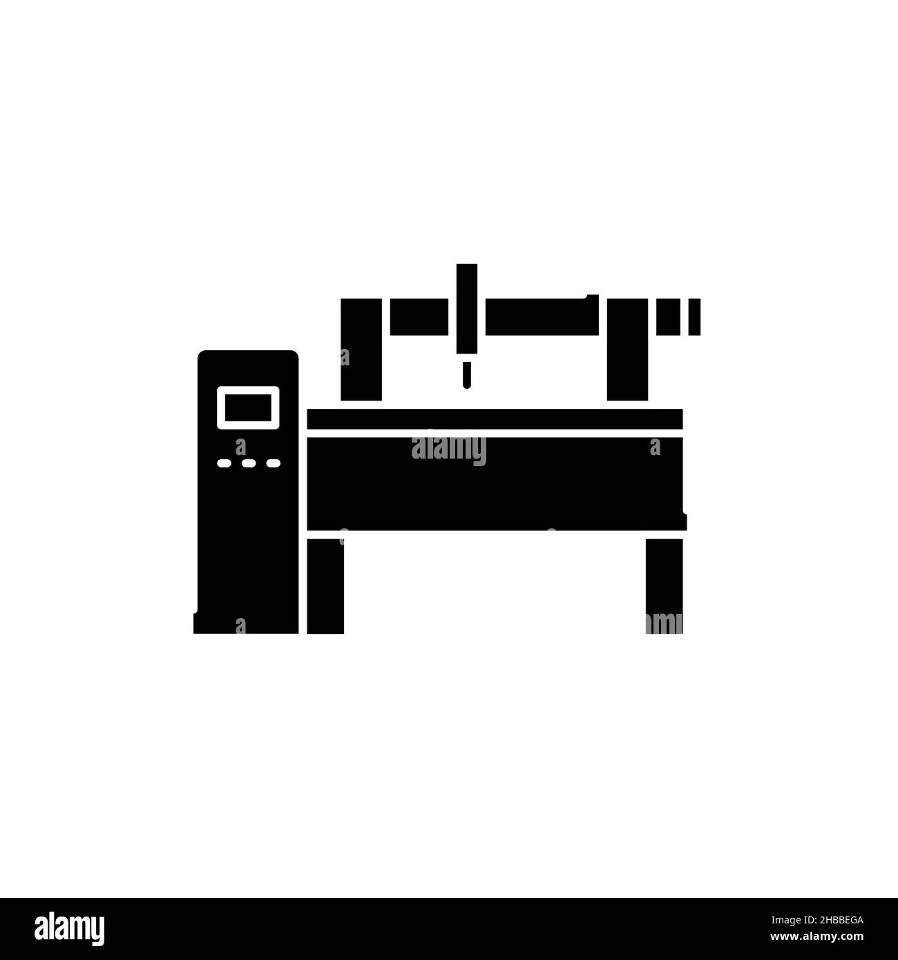 Laser machine olor line icon. Pictogram for web page, mobile app, promo ...