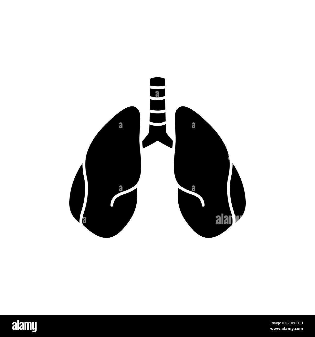 Human organ lungs color line icon. Pictogram for web page, mobile app ...