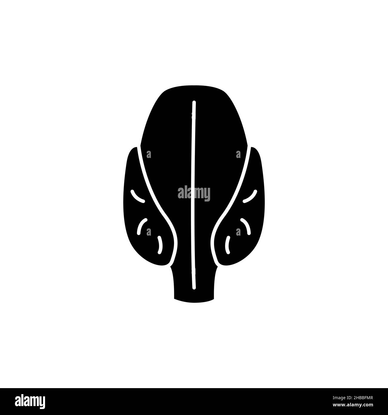 Human organ parathyroid gland color line icon. Pictogram for web page ...