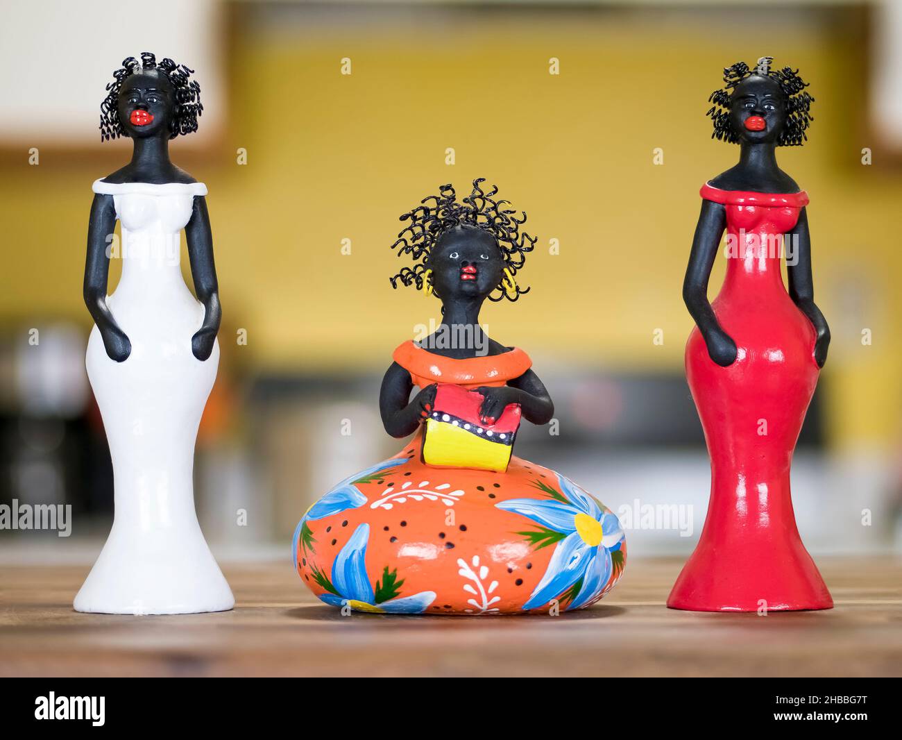 Recife, PE, Brazil - June 10, 2017: Brazilian art and craft made of ...