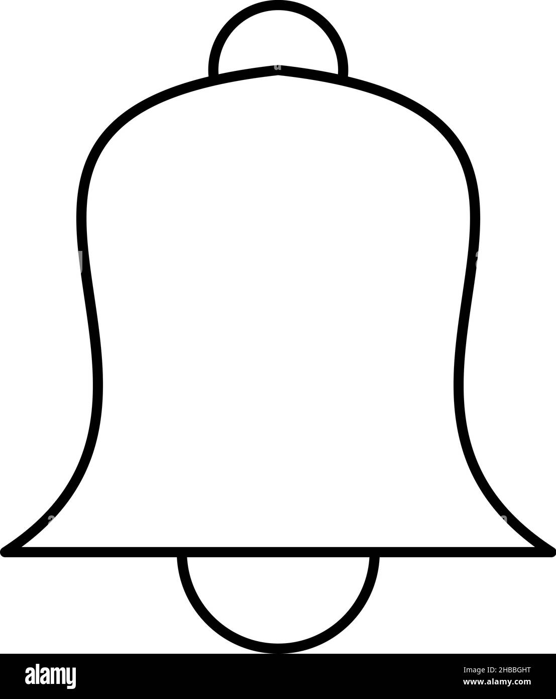 Bell Church Outline Icon Vector Stock Vector Image & Art - Alamy