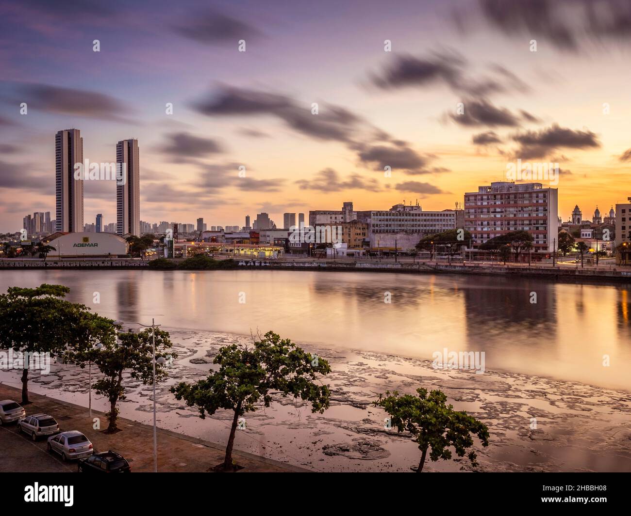 Recife, Pernambuco, Brazil - April 12, 2017: The colonial architecture ...
