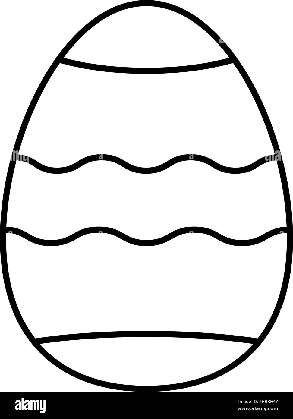 Traditional easter egg decoration Black and White Stock Photos & Images ...